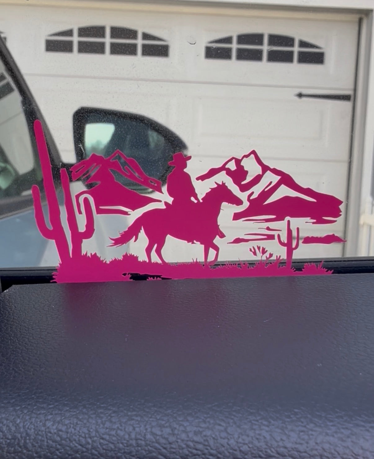Western Cowboy Car Decal – DC Prints